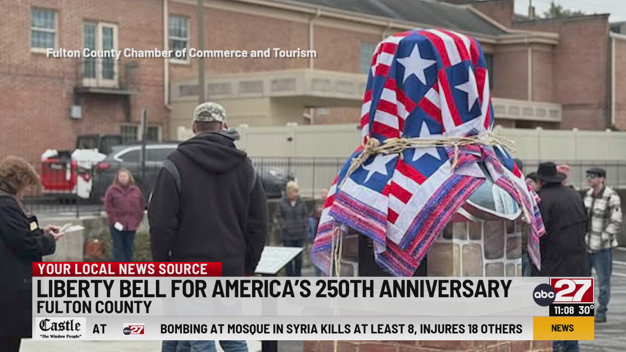 Fulton County unveils Liberty Bell for America's 250th anniversary