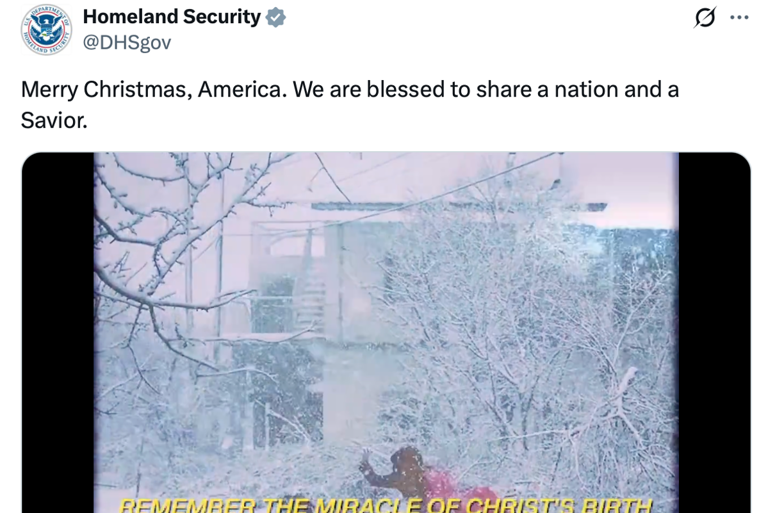 Trump admin accused of violating First Amendment with Christmas posts