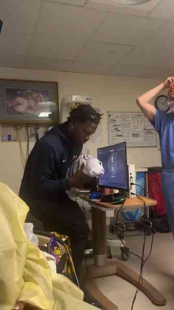 Man Goes Viral For Bringing A Monitor and Headset To His Childs Birth