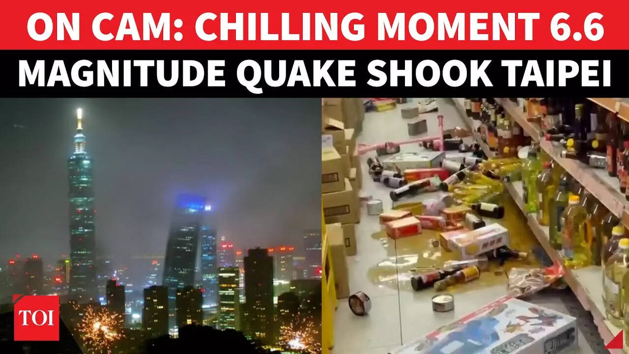 Taiwan earthquake: Buildings sway, people run for life as restaurant ...
