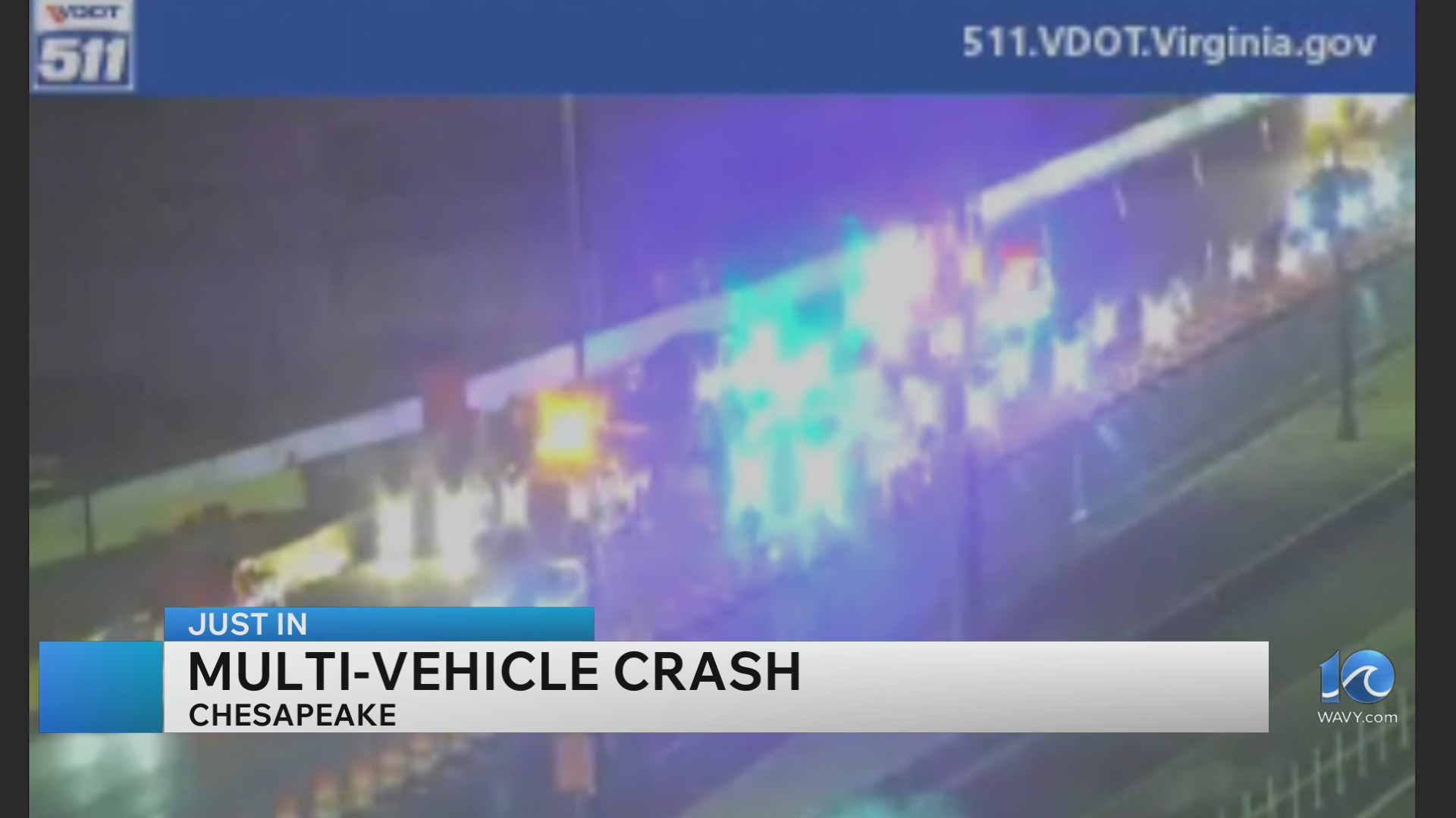 Multi-vehicle crash in Chesapeake, eastbound lanes have reopened