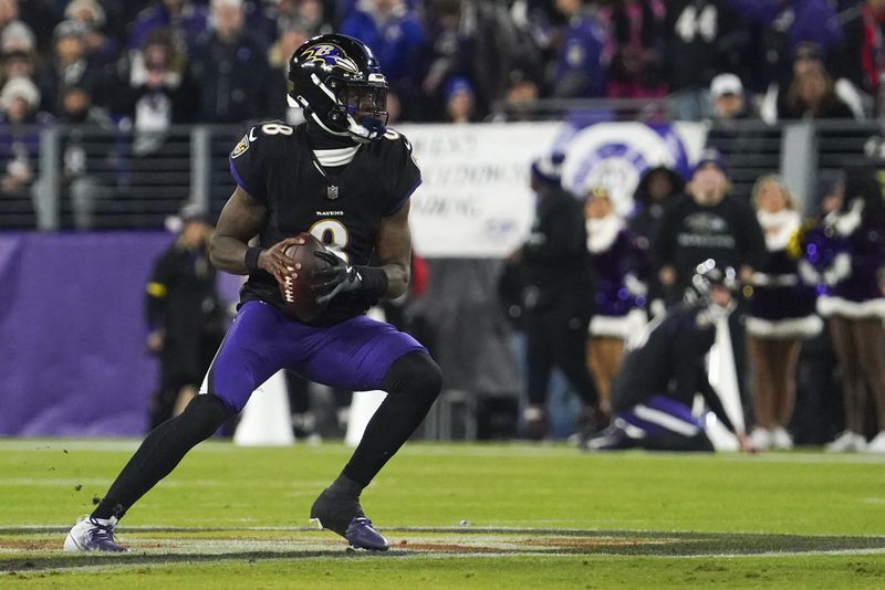 Ravens QB Lamar Jackson (back) inactive for game vs. Packers