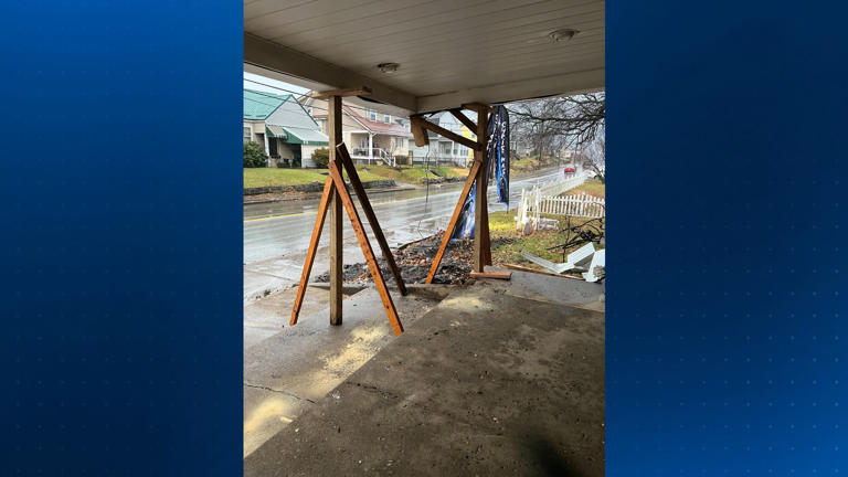Westmoreland County church rebuilding after vehicle hits porch