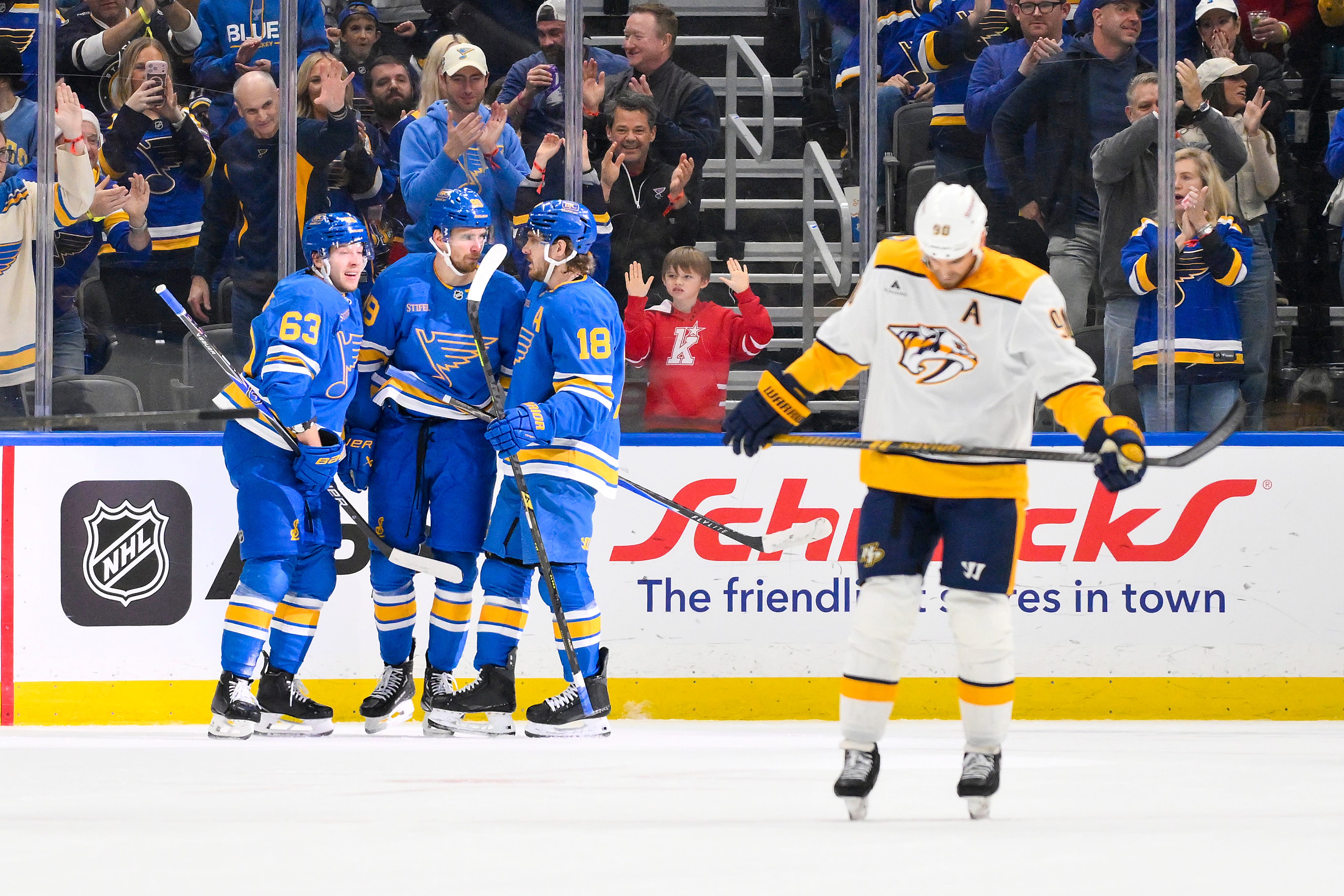 Nashville Predators fall 3-2 to St. Louis Blues, Pavel Buchnevich's two ...