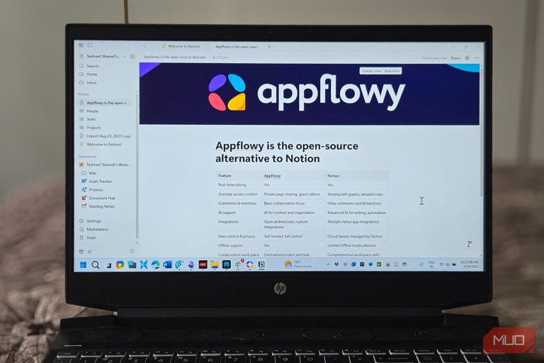 I replaced Notion with this open-source app, and I own my data again