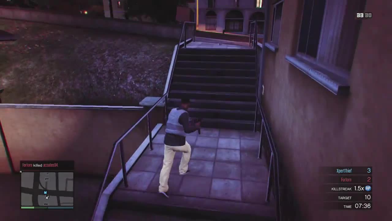 GTA 5 online gameplay - deathmatch - server issues (GTA V online)