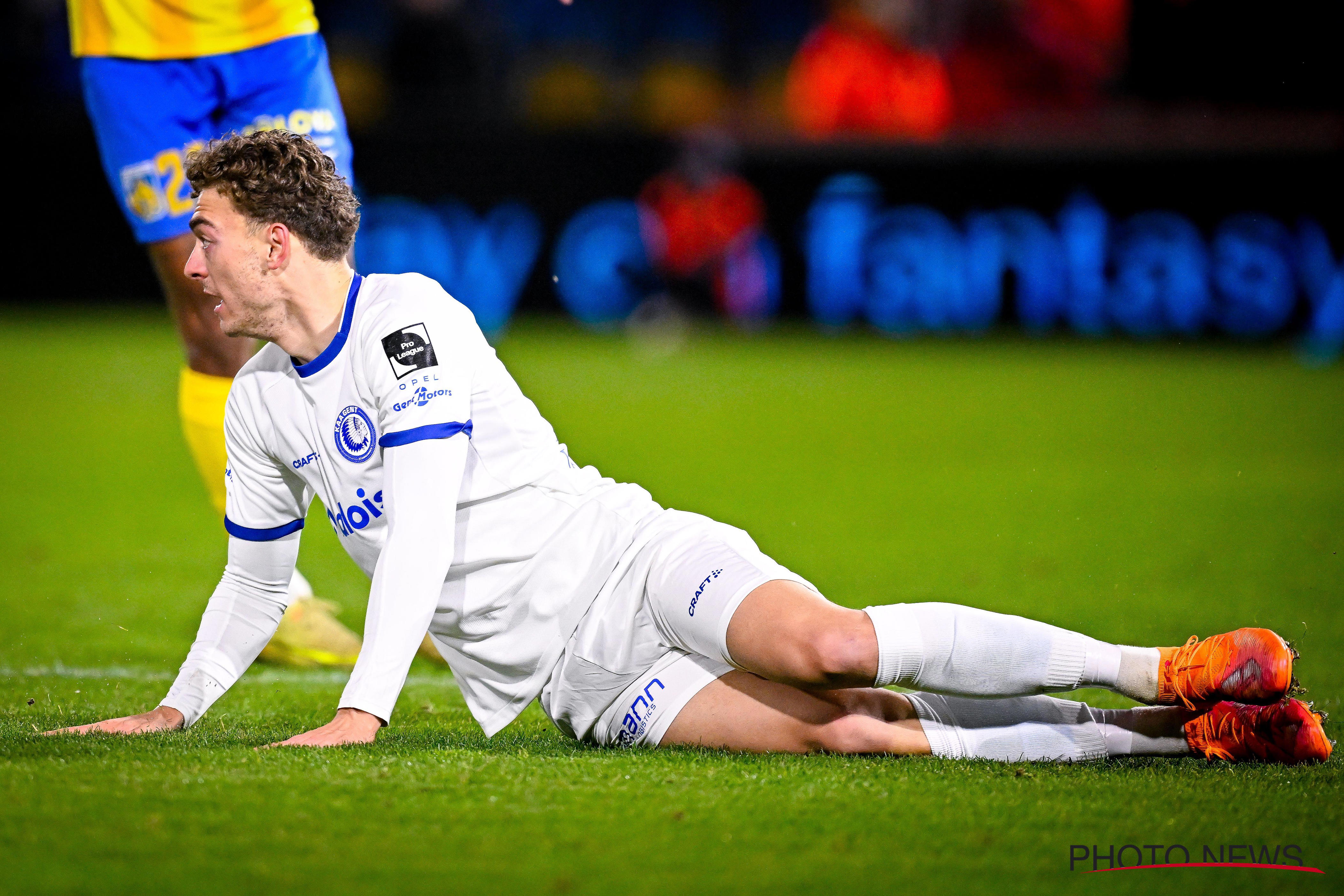 Zware klap voor KAA Gent: Delorge drie maanden buiten strijd