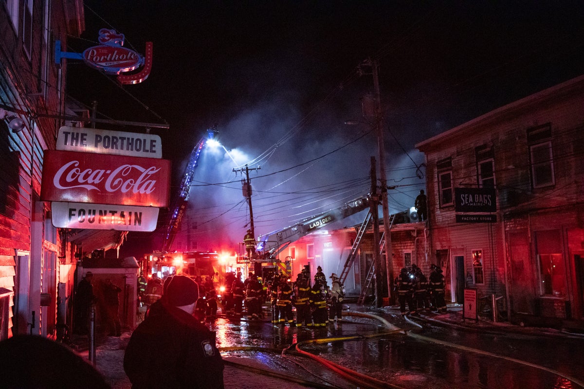 Fire in Portland’s Old Port damages its historic waterfront and sinks ...