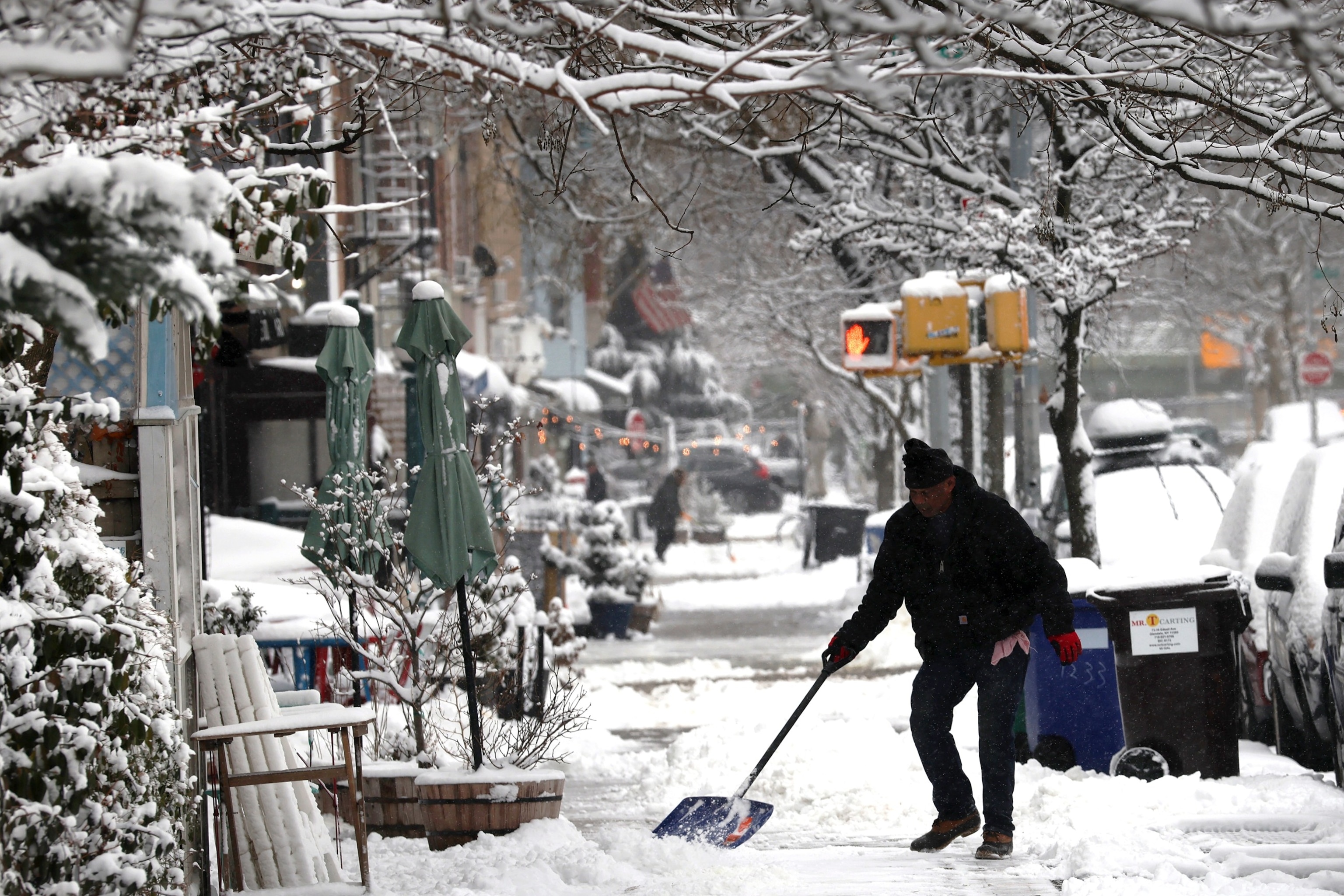 Winter weather hits northeast as new storm system moves across country