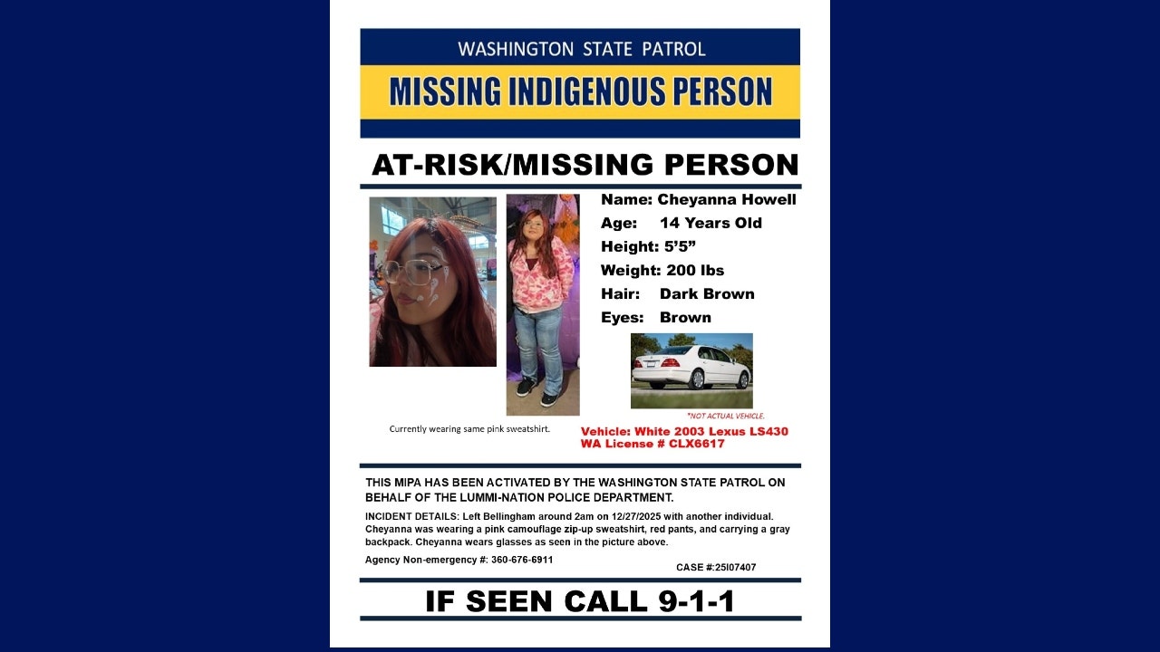 14-year-old missing from Bellingham, WA area prompts AMBER Alert