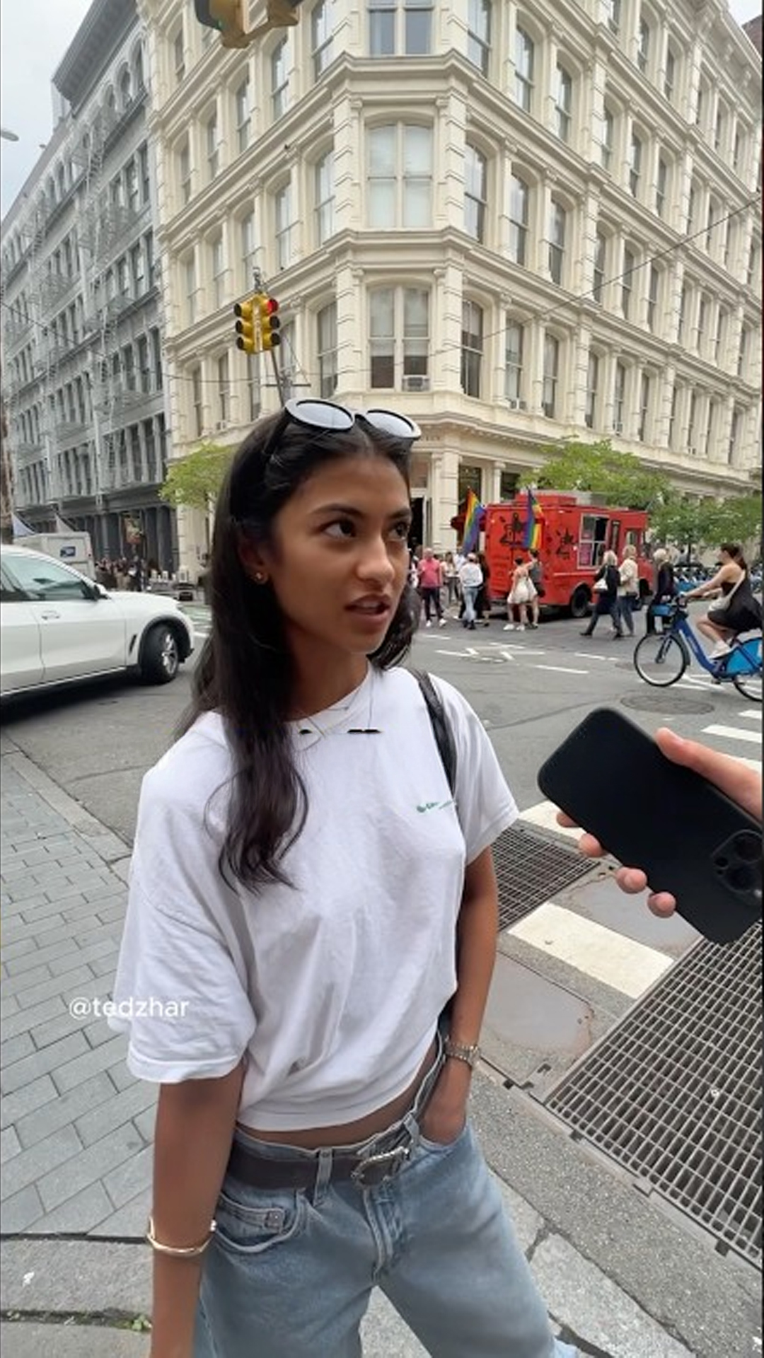 Asking a stranger how they afford bills in NYC