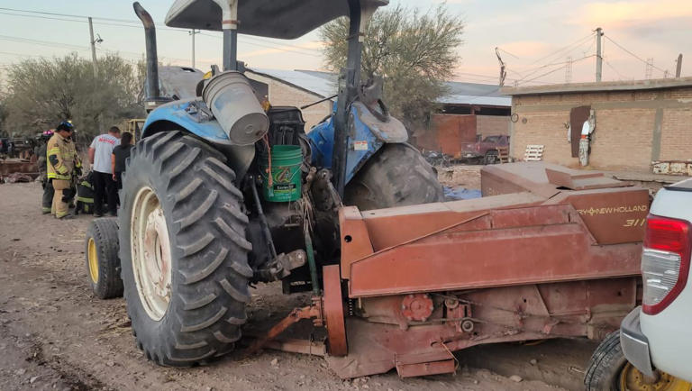 Mecánico es gravemente lesionado al ser arrollado por tractor en La Laguna