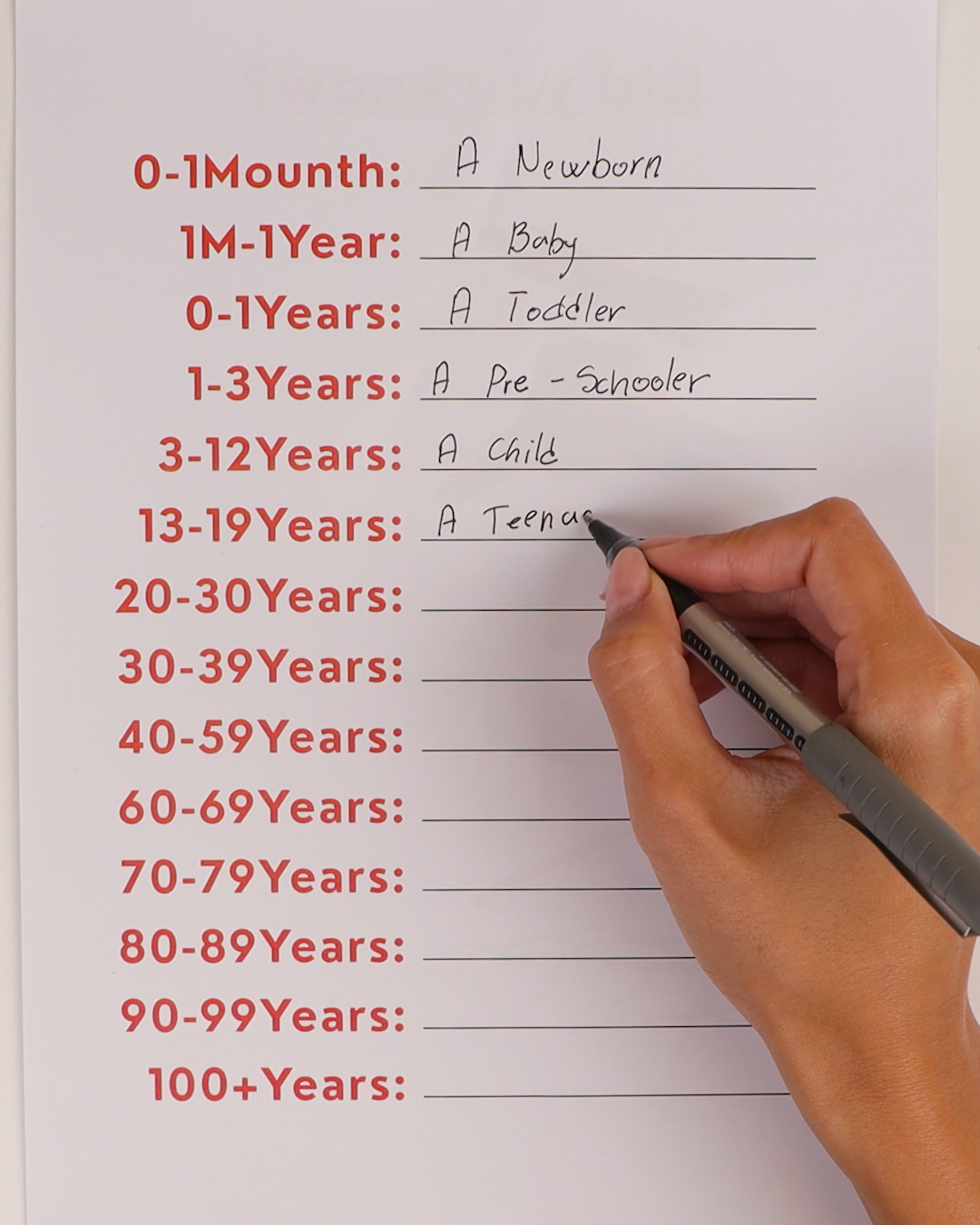 What comes after teenager? Find out 🧠💡