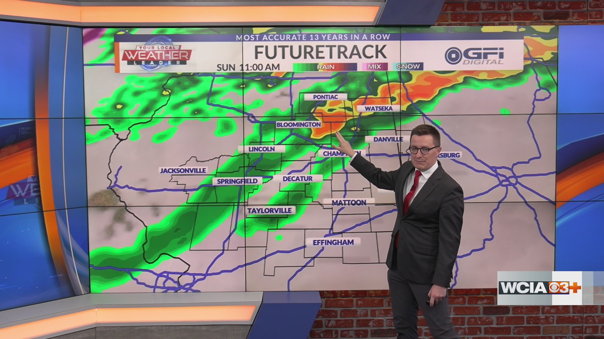 Jacob: "Severe storms and big temperature drop Sunday"