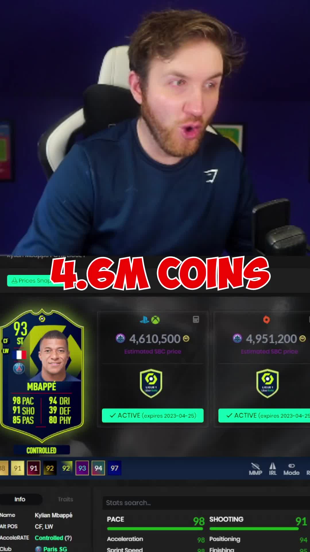 Why have EA done this to 93 POTM Mbappe??