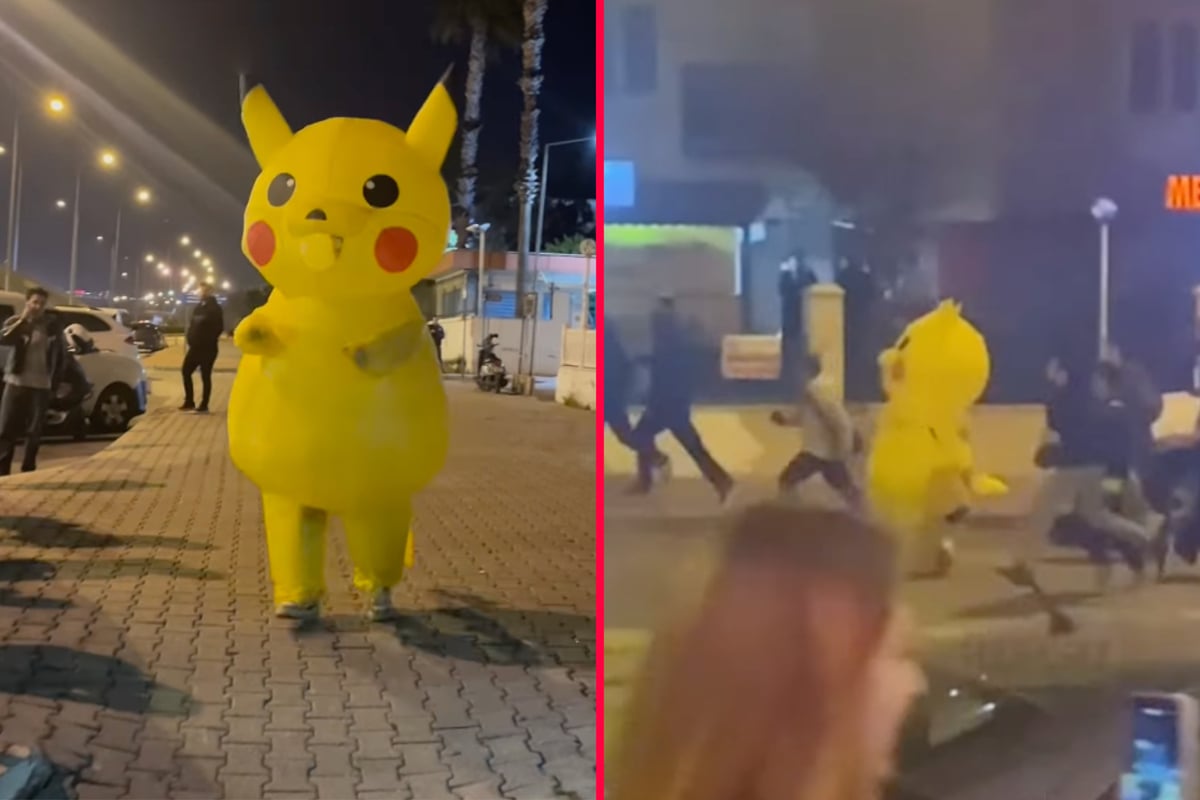 Pikachu spotted fleeing brutal Turkish police crackdown