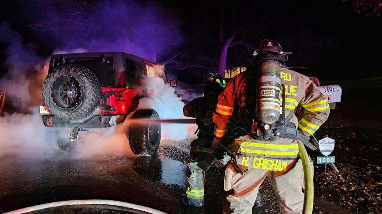 Carencro vehicle fire put out on Beau Basin Road