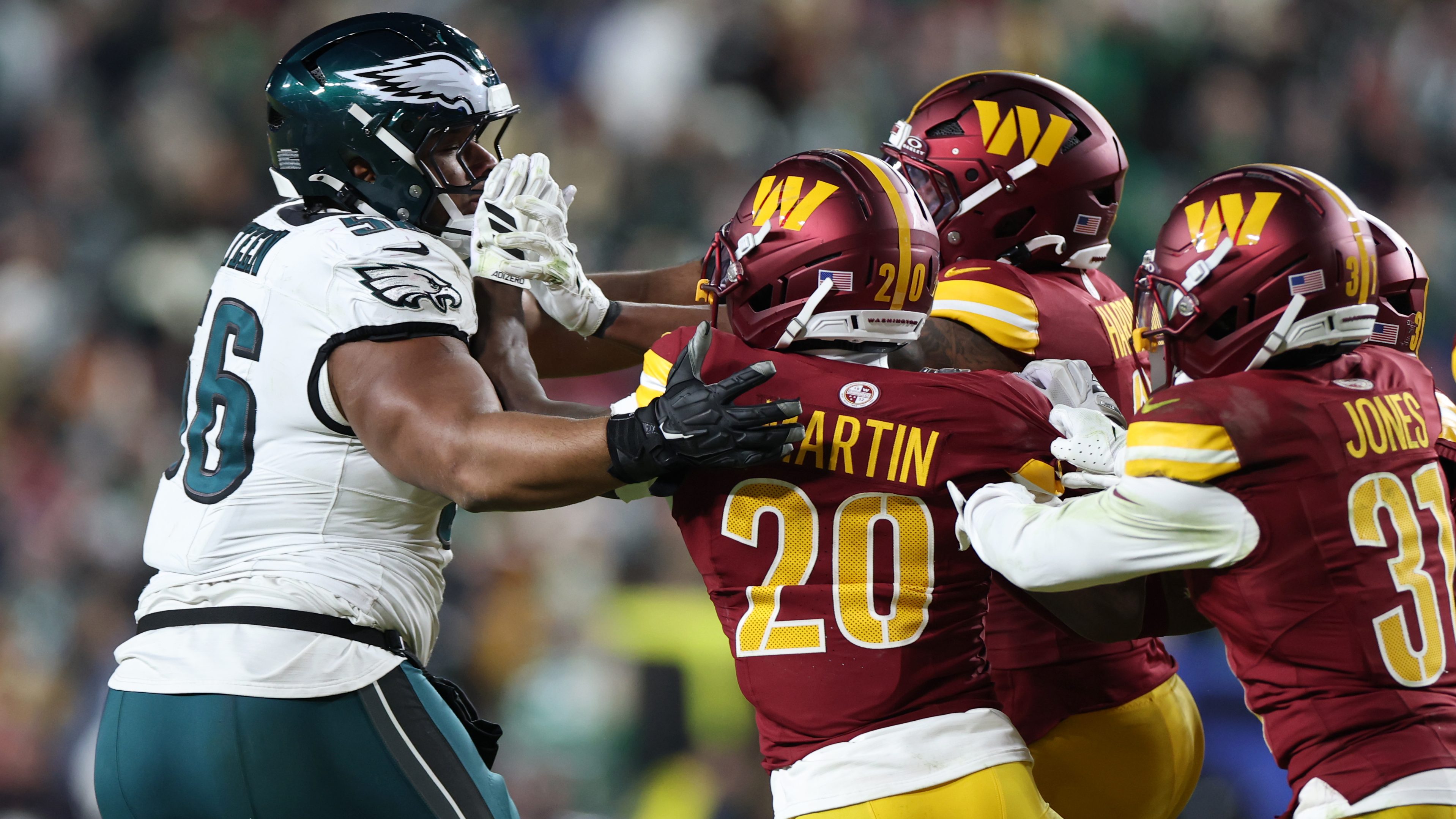 NFL comes down hard on 4 Commanders after wild fight against Eagles