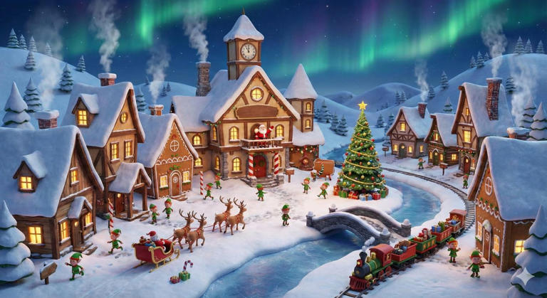 Where is Santa right now? He’s not far away…