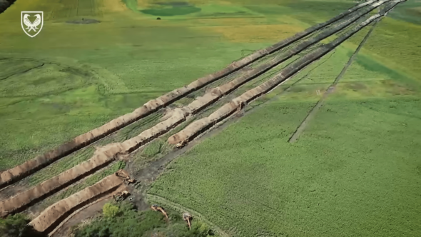 Frontline images show Ukraine's new Donbas line visible from space