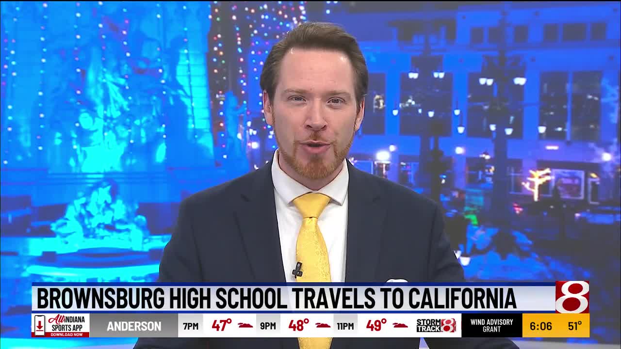 Brownsburg High School travels to California