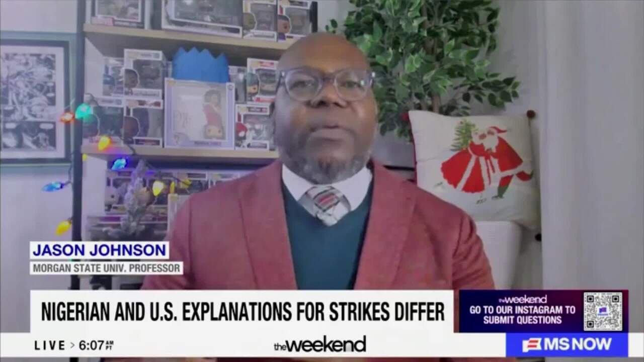 MS NOW guest suggests Trump strike in Nigeria was racially motivated ...