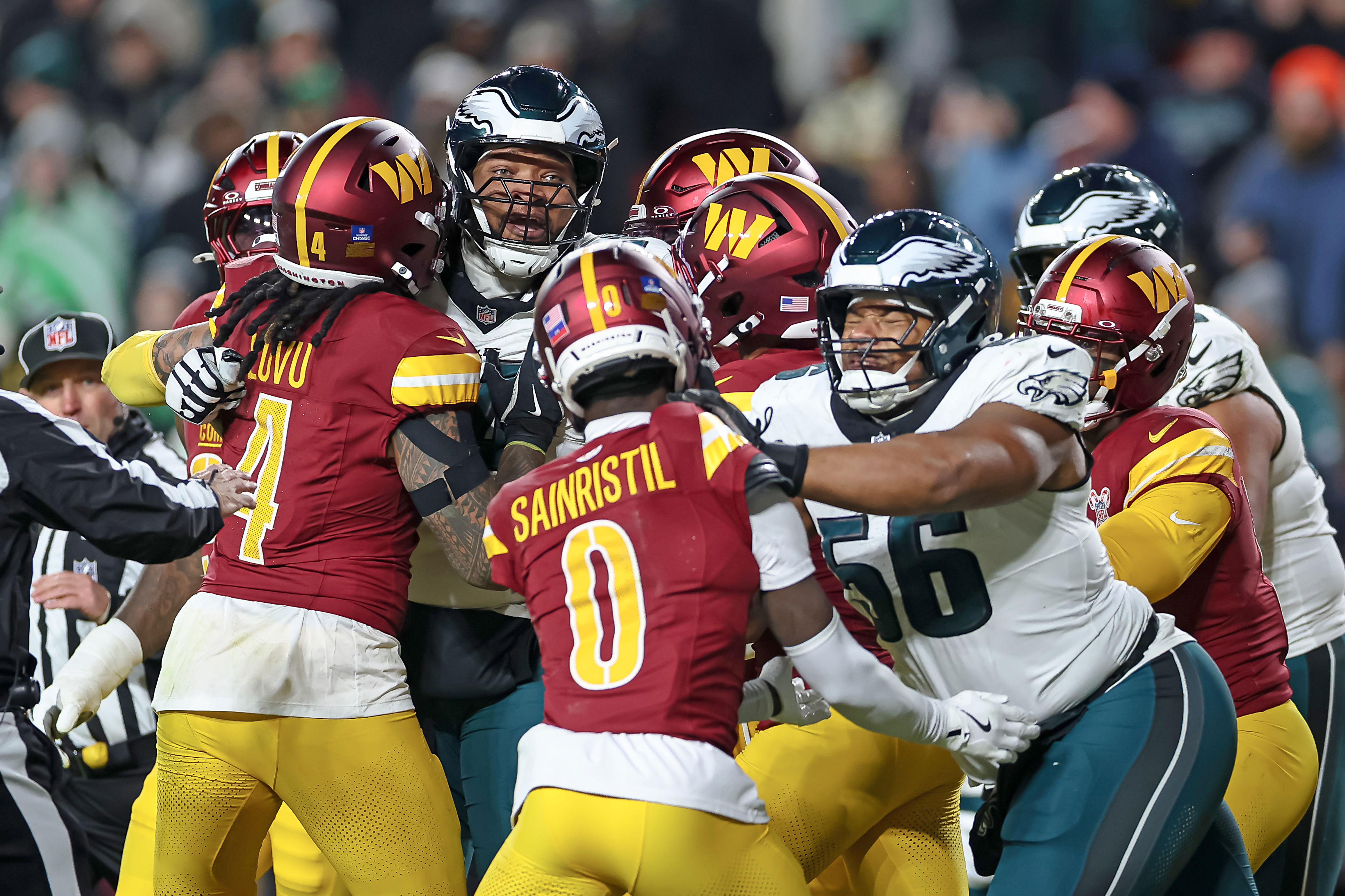 Multiple Eagles, Commanders players punished by NFL after massive brawl
