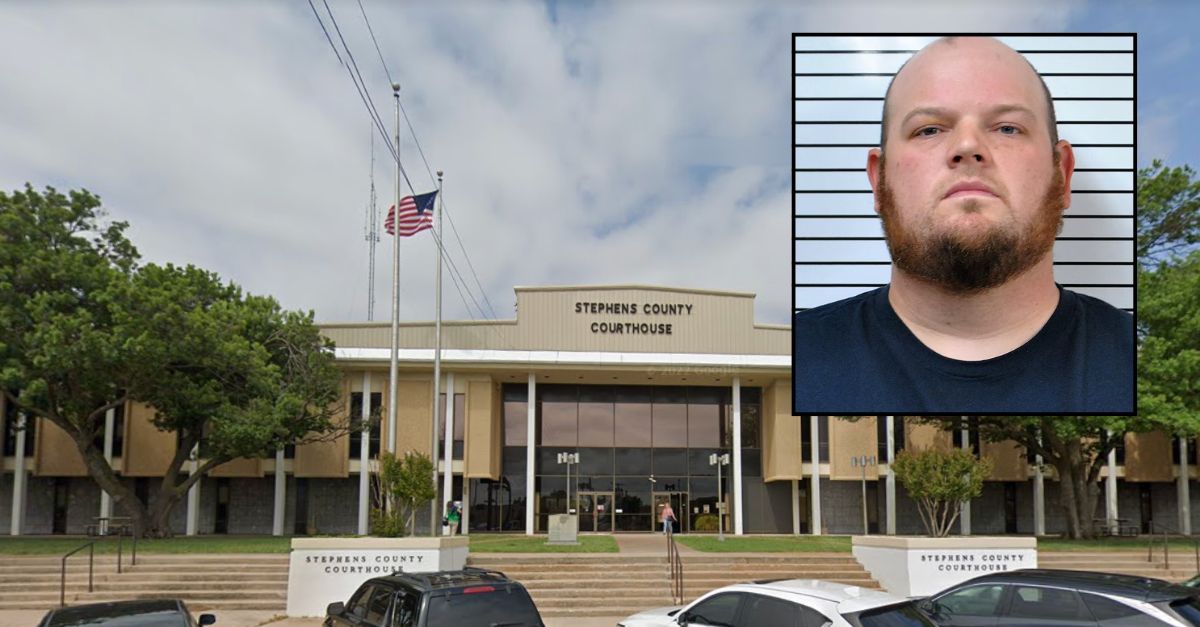 Woman sitting on front porch with family on Christmas shot by stray ...