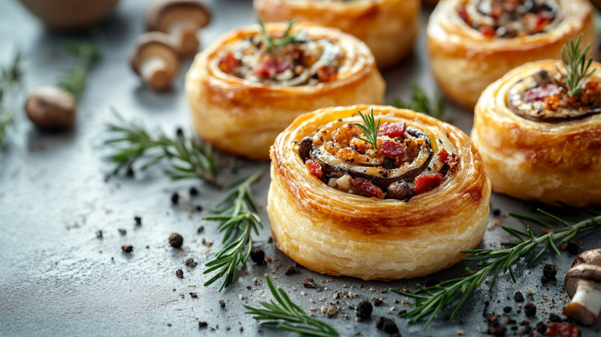 Puff pastry snails are a New Year’s Eve hit
