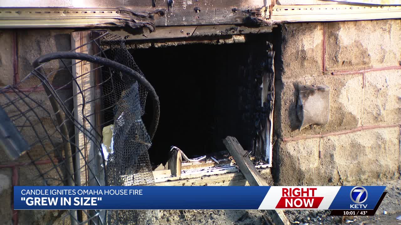 Candle ignites house in blaze, causes mayday call, injures firefighter