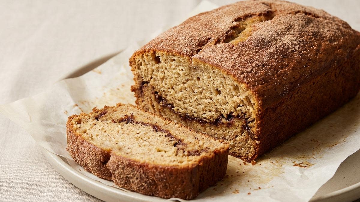 Cinnamon swirl banana bread