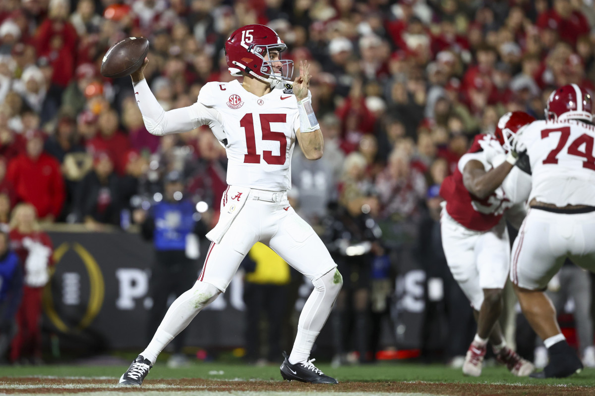 Ty Simpson's performance in the Rose Bowl will be a major domino that ...