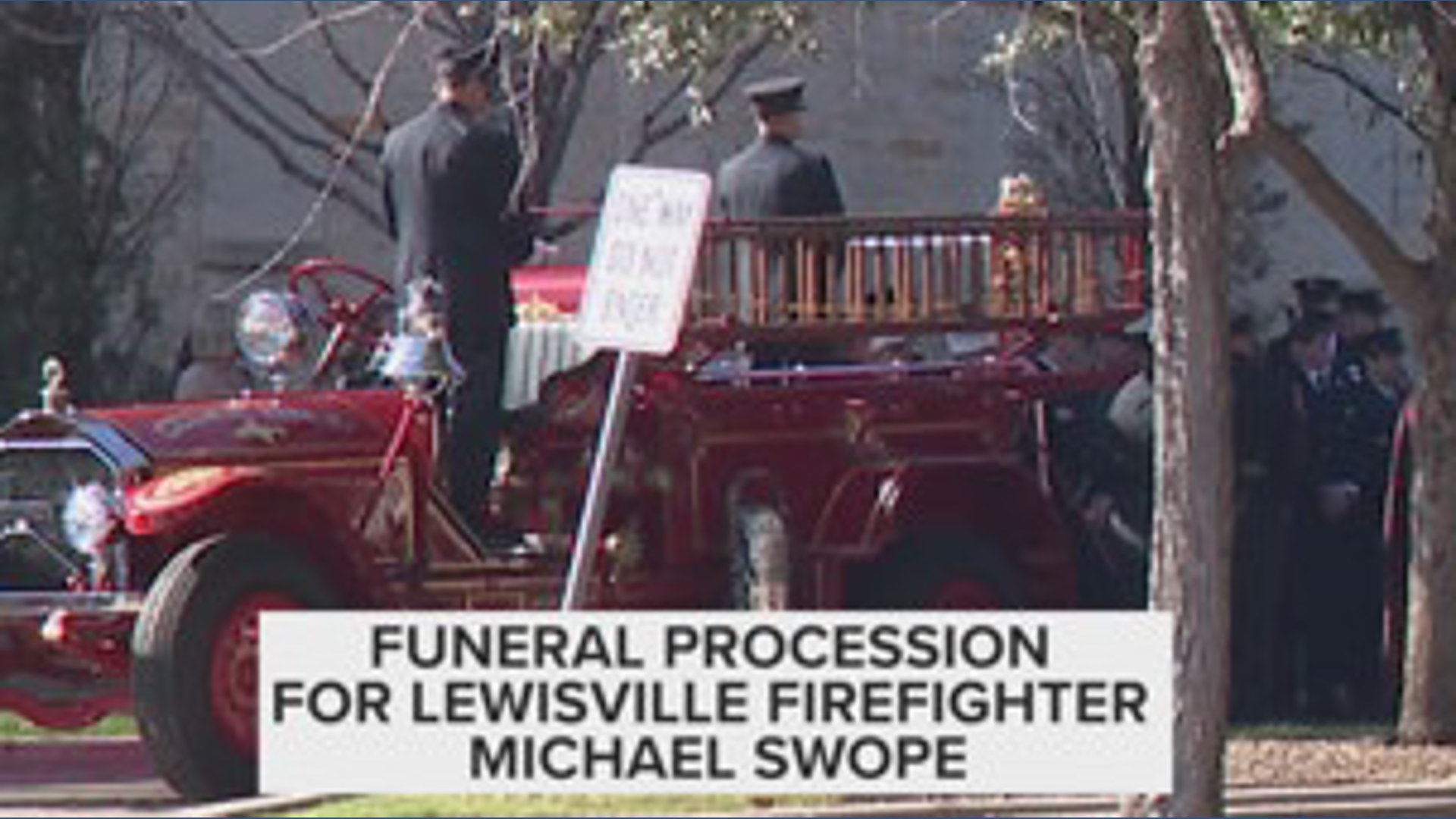Funeral procession for Lewisville firefighter Michael Swope