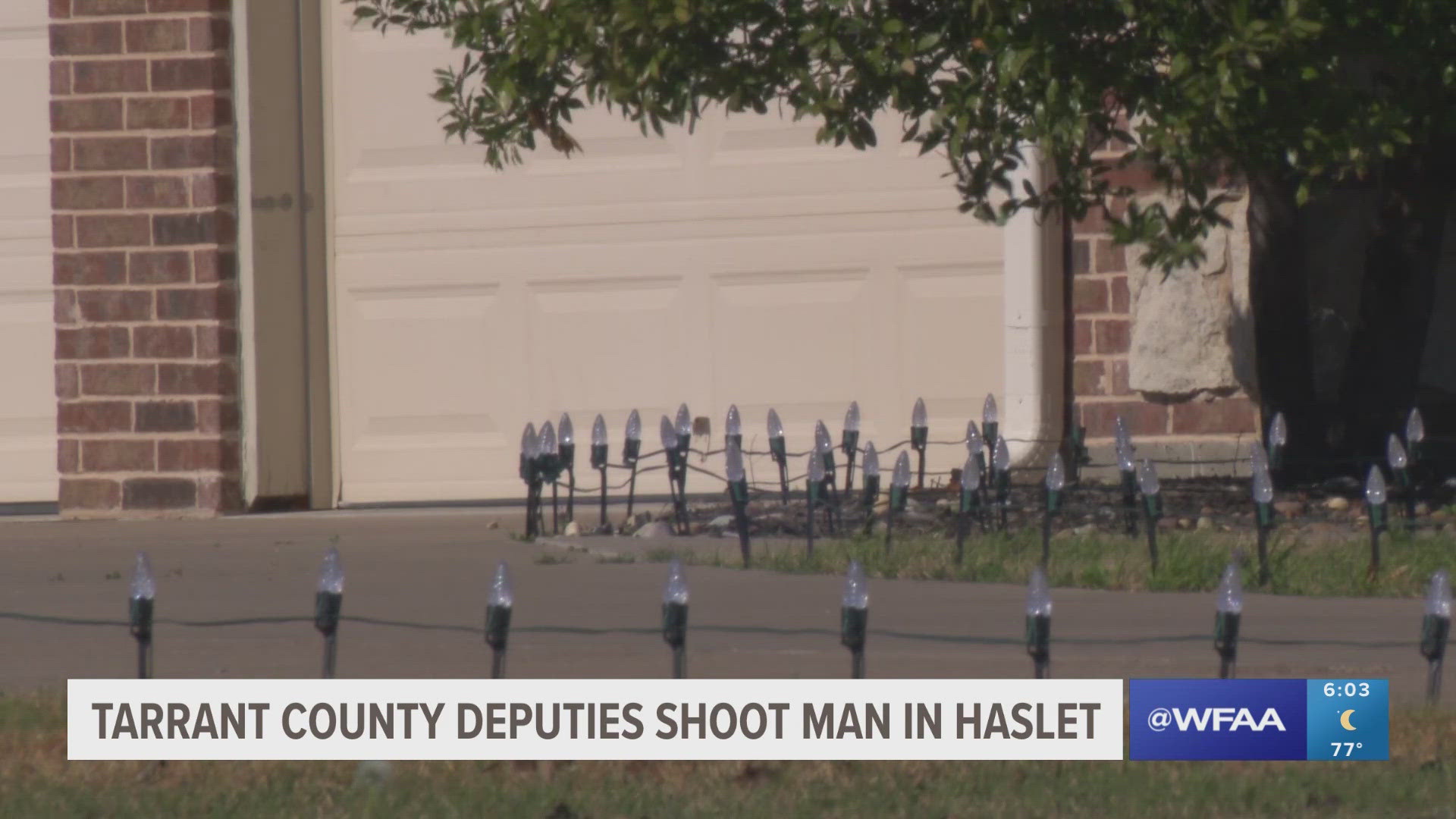 Deputies shoot man in Haslet, officials say