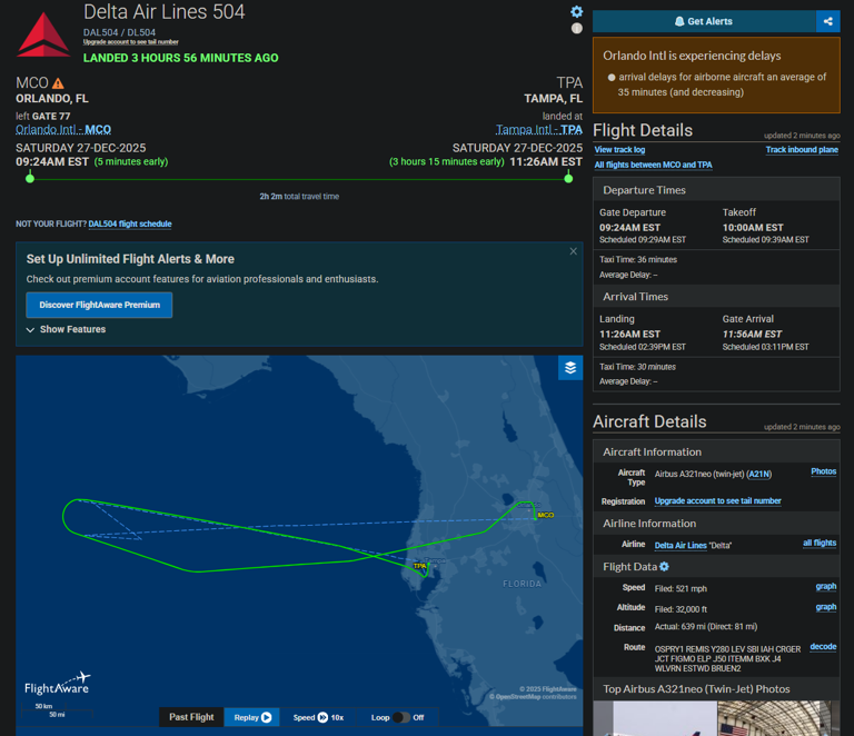 Delta flight from Orlando diverted due to onboard odor
