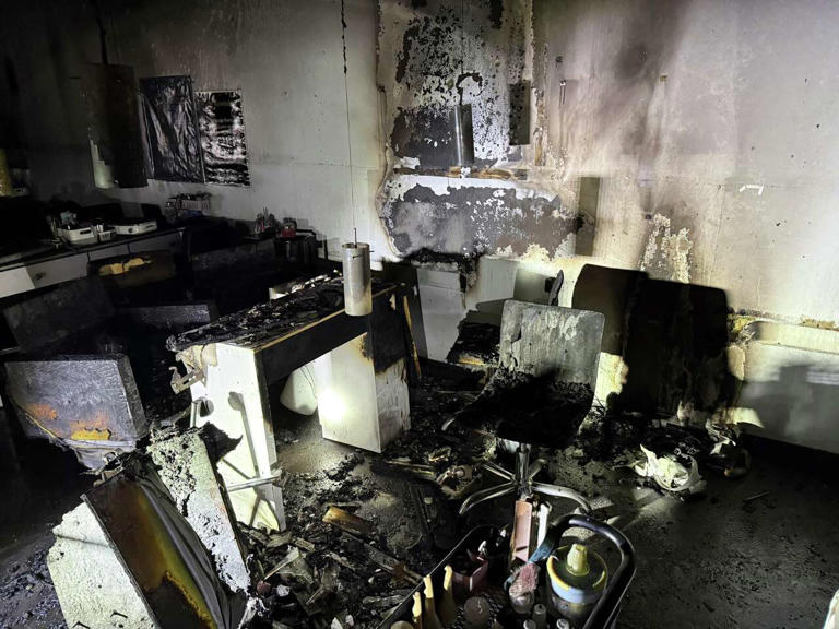 Orange salon damaged by fire at Post Road strip mall, fire crew says