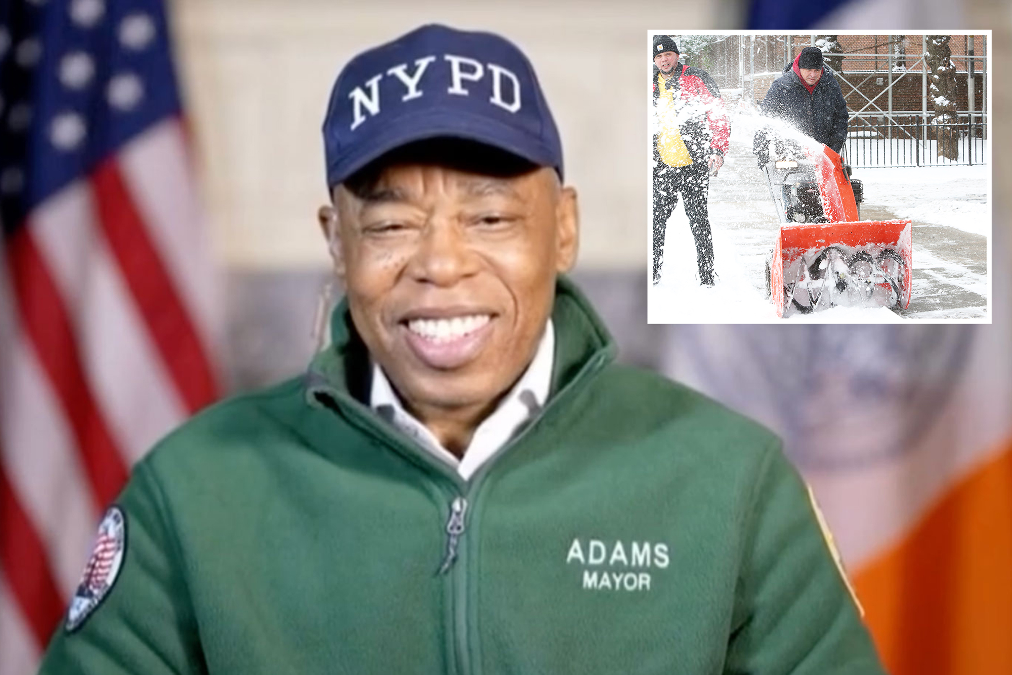 Mayor Adams bizarrely calls winter wonderland dumping a 'good baby ...