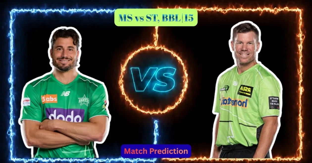 MS vs ST, BBL 15, match prediction: Who will win today’s game between ...