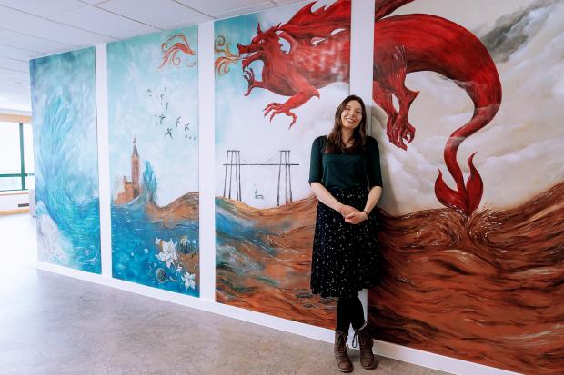 Bold new mural showcases Newport's landmarks