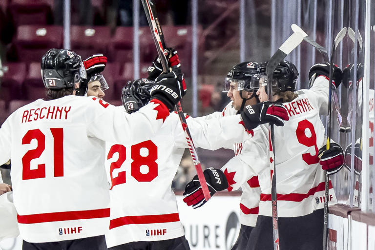 Hage scores in OT, Canada squeaks by Latvia 2-1 at World Junior Hockey ...