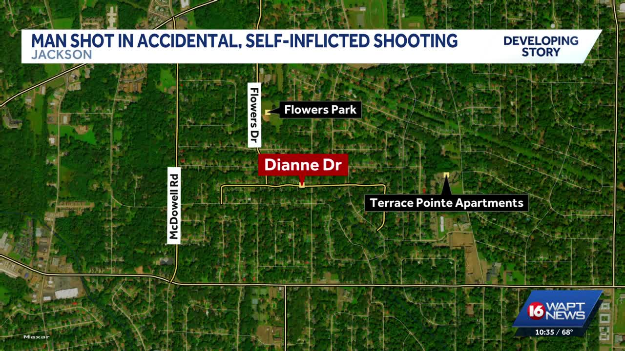 Jackson police: Man shot on Diane Drive in accidental self-inflicted ...