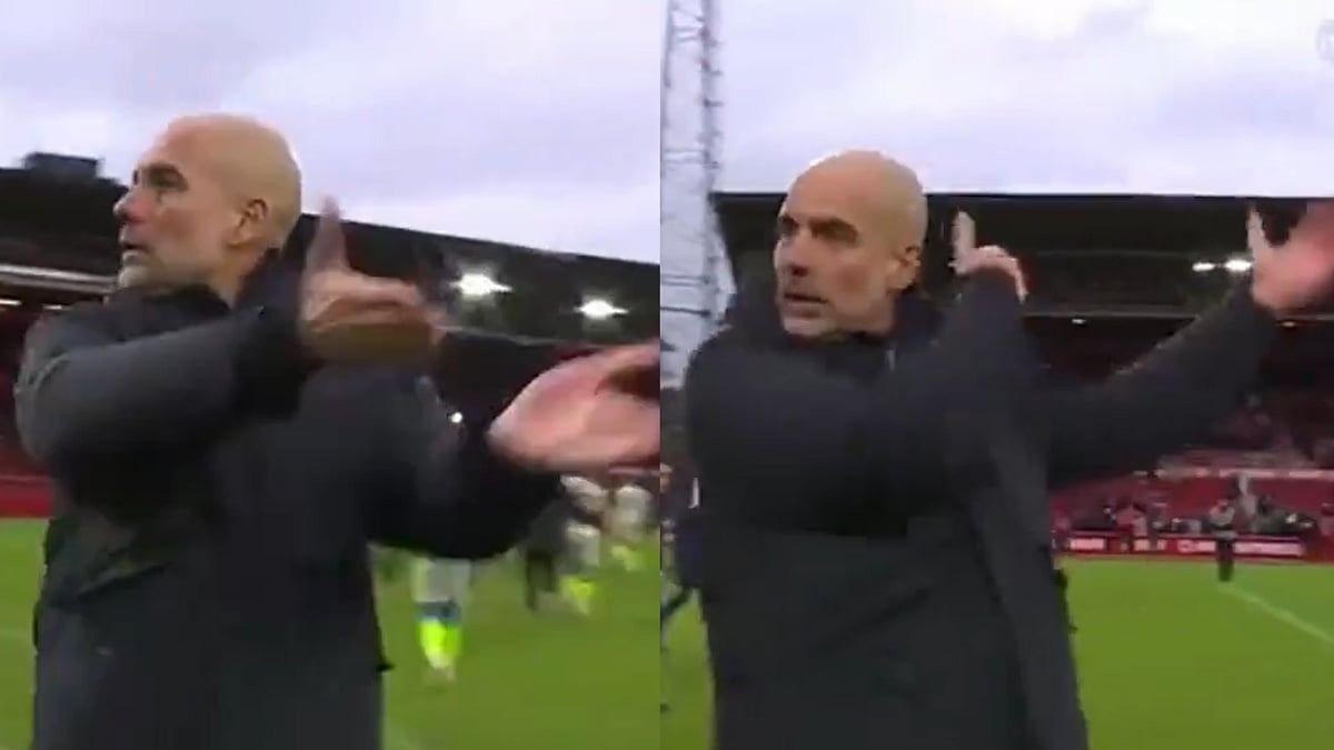 Video: Pep Guardiola loses cool at cameraman following Manchester City ...