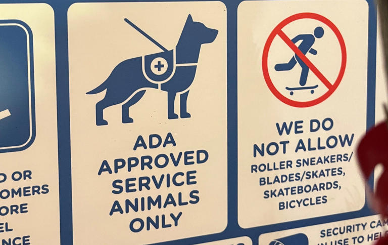 Are dogs allowed in Tennessee stores, grocers, restaurants? What laws say