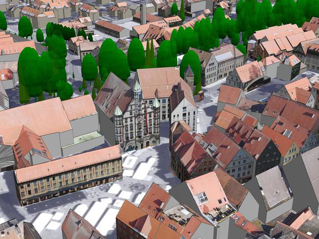 Digitaler Zwilling der Stadt Memmingen wird detaillierter