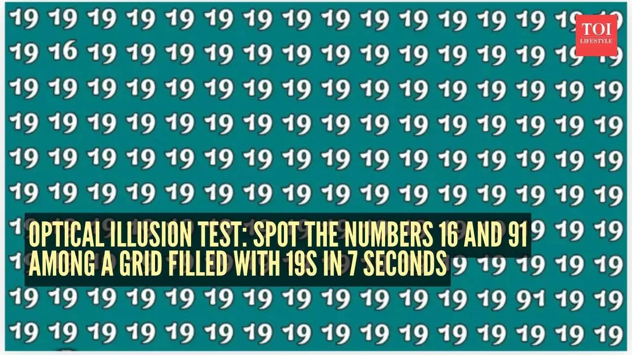 Brain exercise: Only sharp minds can spot the numbers 16 and 91 among ...