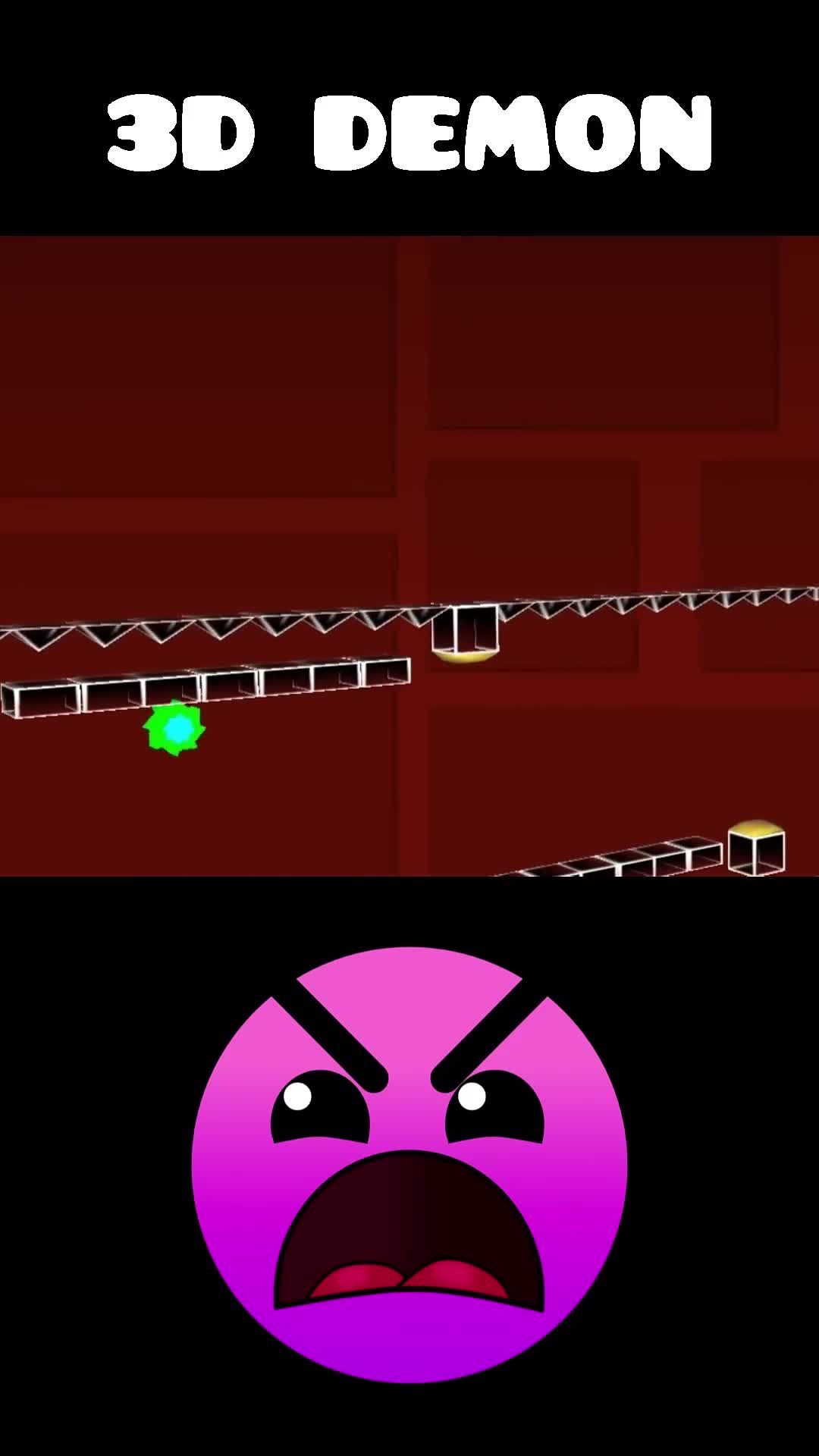 This 3D demon is a nightmare #geometrydash #gd