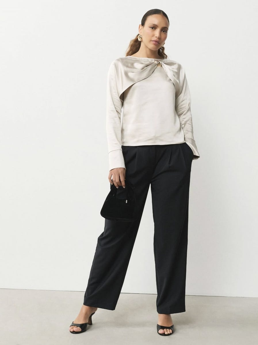 Next's £17 burgundy blouse is the perfect 'jeans and a nice top' design ...