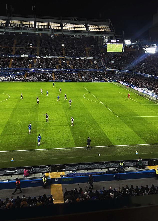 Cole Palmer's new girlfriend sits in an executive box to watch him play ...