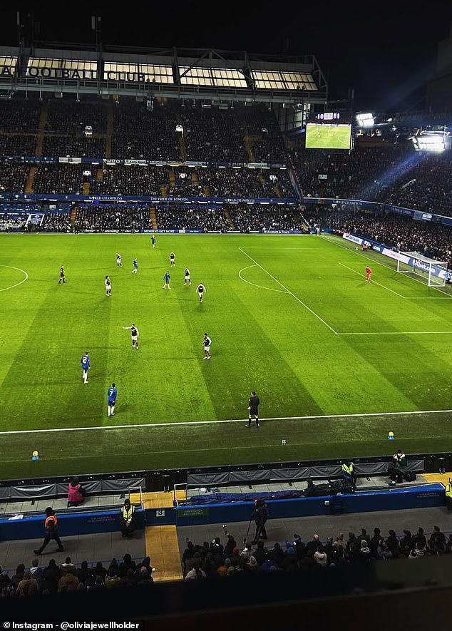 Cole Palmer's new girlfriend sits in an executive box to watch him play ...