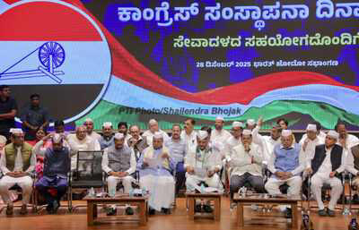Kharge, Sonia, Rahul lead Congress 140th foundation day flag hoisting event